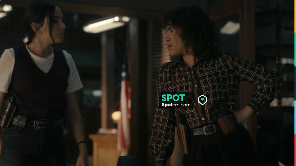 Max Studio Vintage Brown Blouse worn by Special Agent Vera Strickland ...