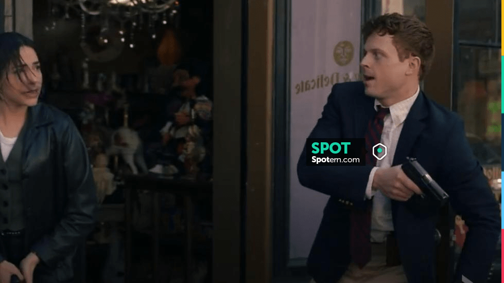 Brooks Brothers BB#4 Rep Tie worn by Special Agent Bernard 'Randy' Randolf (Caleb Foote) as seen ...