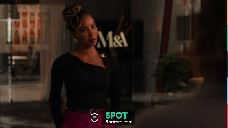 Saint Laurent Cassandre Leather Belt worn by Gabi Mosley (Shanola ...