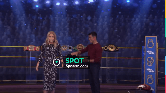 Dolce & Gabbana Polka Dot Cady Sheath Dress worn by Kelly Ripa as seen ...