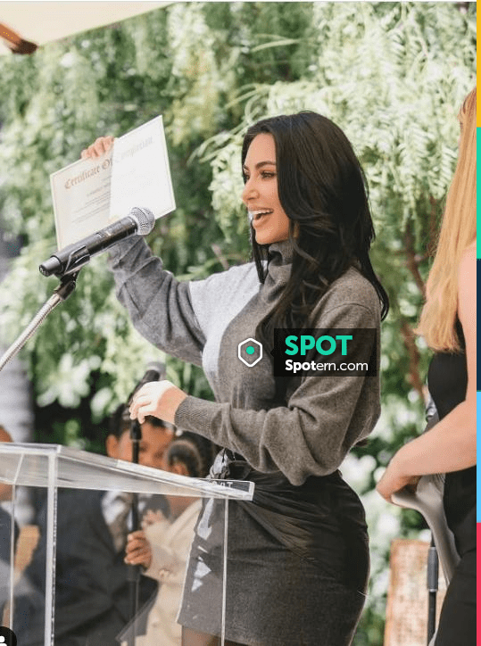 Prada Cashmere and Wool Turtleneck Sweater worn by Kim Kardashian West ...