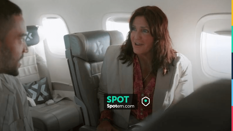 Free People Wild Gardenia Blouse Earth Combo worn by Kimberly Conner as ...