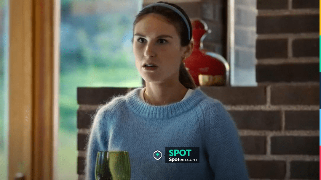 Part Two Rhona Pullover Placid Blue worn by Klara Rapp (Tindra Monsen) as seen in Barracuda ...