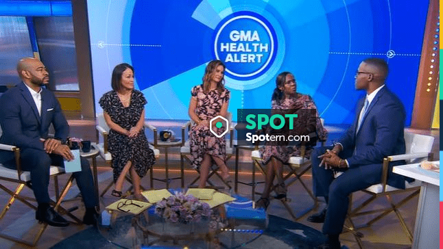 Vestido ALC Remy usado por Rebecca Jarvis como se vio en Good Morning ...