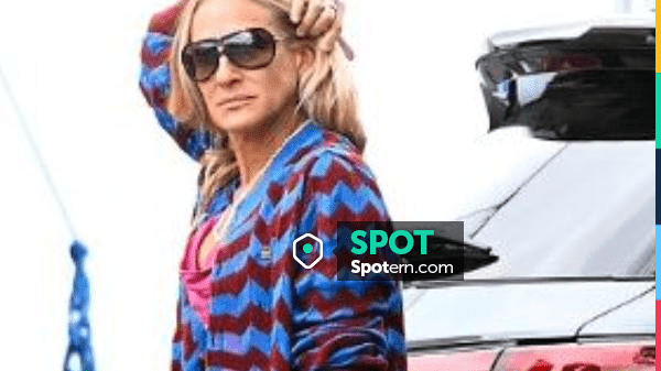 And Just Like That Sarah Jessica Parker Chevron Sweater | Spotern