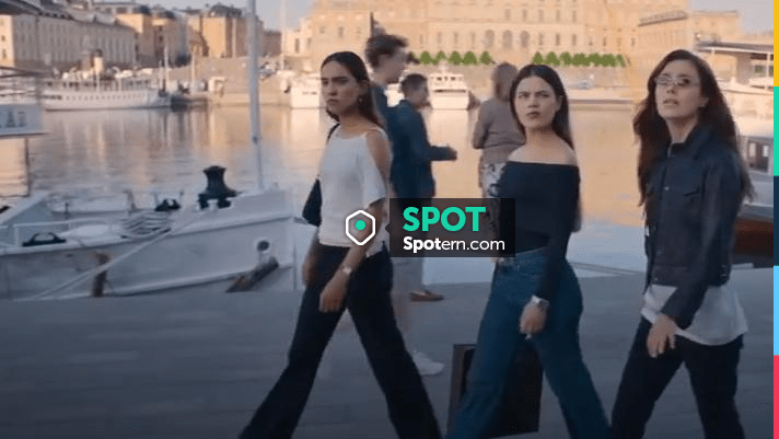 Trina Turk Rina Top worn by Amina Khalil (Sarah Gustafsson) as seen in ...