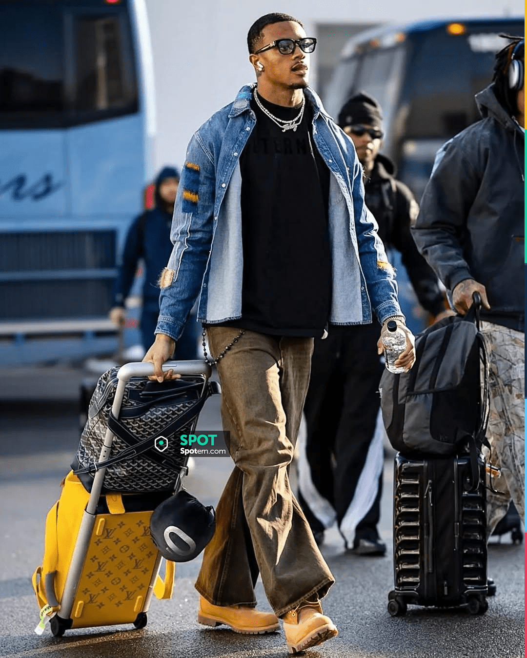 Goyard Navy Blue Cisalpin Backpack worn by Patrick Surtain II on the ...