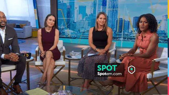 Reiss Heidi Belted Sleeveless Shirtdress worn by Janai Norman as seen ...