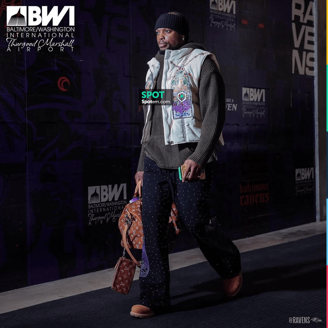 Who Decides War White & Rainbow Stained Glass Vest worn by Derrick ...