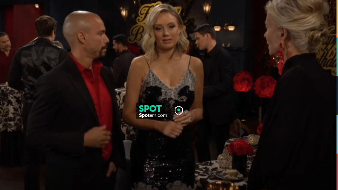 Alice + Olivia Harley Dress worn by Abby Newman (Melissa Ordway) as ...