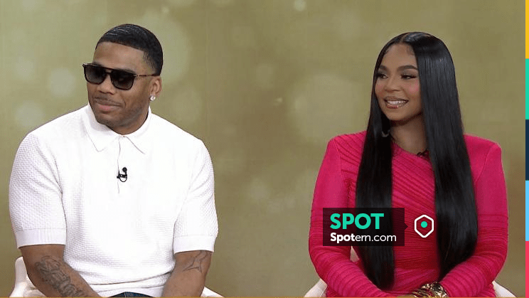 Balmain Flechage Knit Long-Sleeve Mini Dress worn by Ashanti as seen in ...