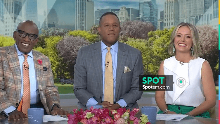 Zara Ruffle Sleeveless Top worn by Dylan Dreyer as seen in Today on ...