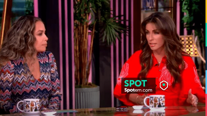 Cinq a Sept Sunburst Rhea Embroidered Dress worn by Alyssa Farah ...