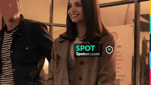 My Oxford Year Sofia Carson Grey Wool Coat worn by Anna (Sofia Carson) in My Oxford Year | Spotern