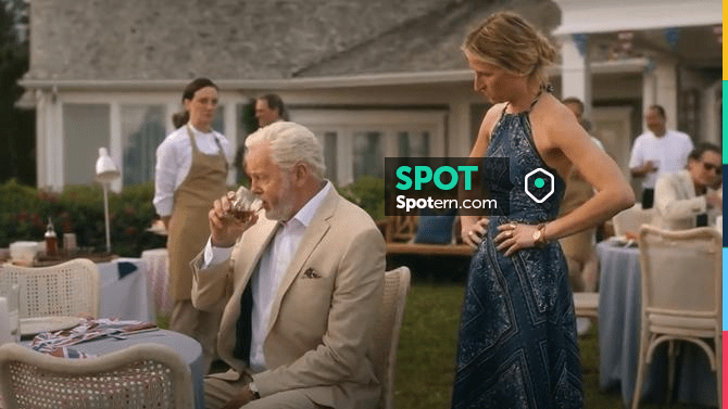 Red Valentino Blue & Multi Printed A-Line Dress worn by Carrie Sinclair ...