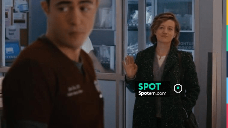 Jcrew Daphne Topcoat in Italian Tweed worn by Elizabeth Asher (Erin ...