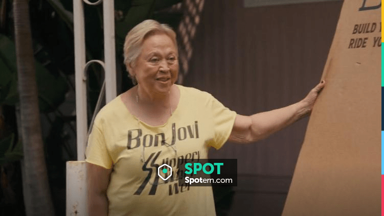 Bon Jovi Slippery When Wet T-Shirt worn by Tutu (Amy Hill) as seen in ...