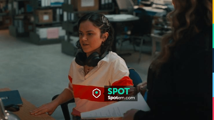 Kule The Poppy Blush Raspberry Colorblock Rugby worn by Martina Castro ...