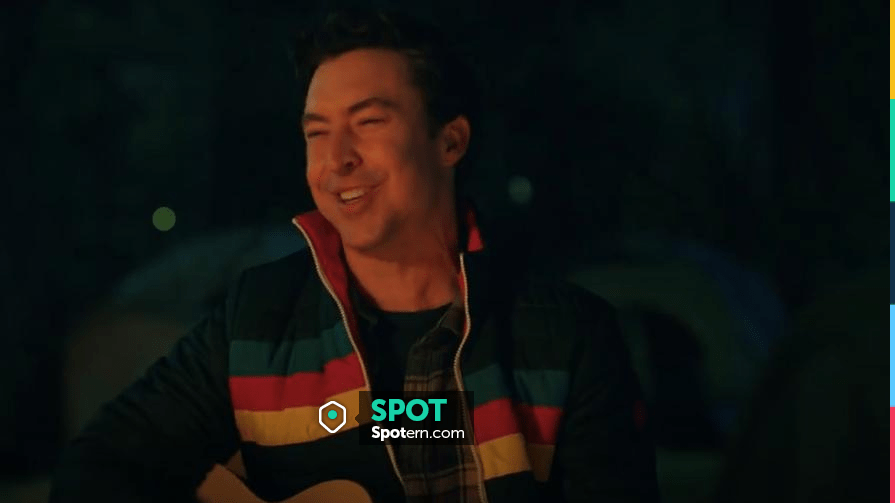 Brooks Brothers Reversible Racer Stripe Puffer Jacket worn by Evan ...