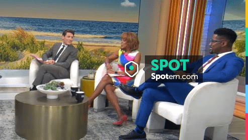 Ralph Lauren Purple Label Multi Color Dress worn by Gayle King as seen ...