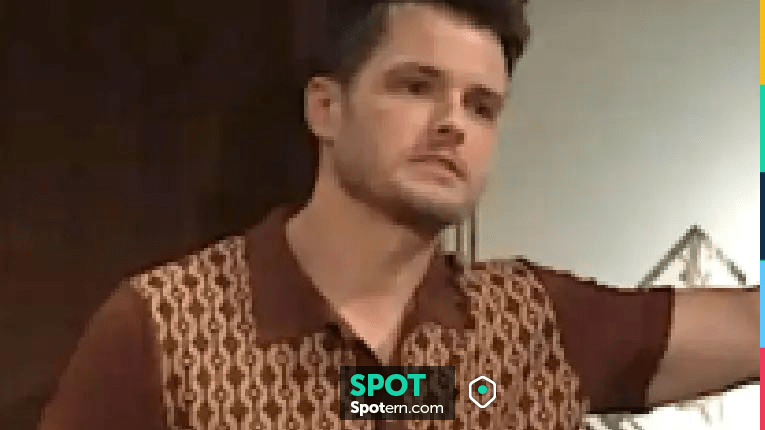 The Young And The Restless 2025 Kyle Abbott Geometric Knit Shirt of ...