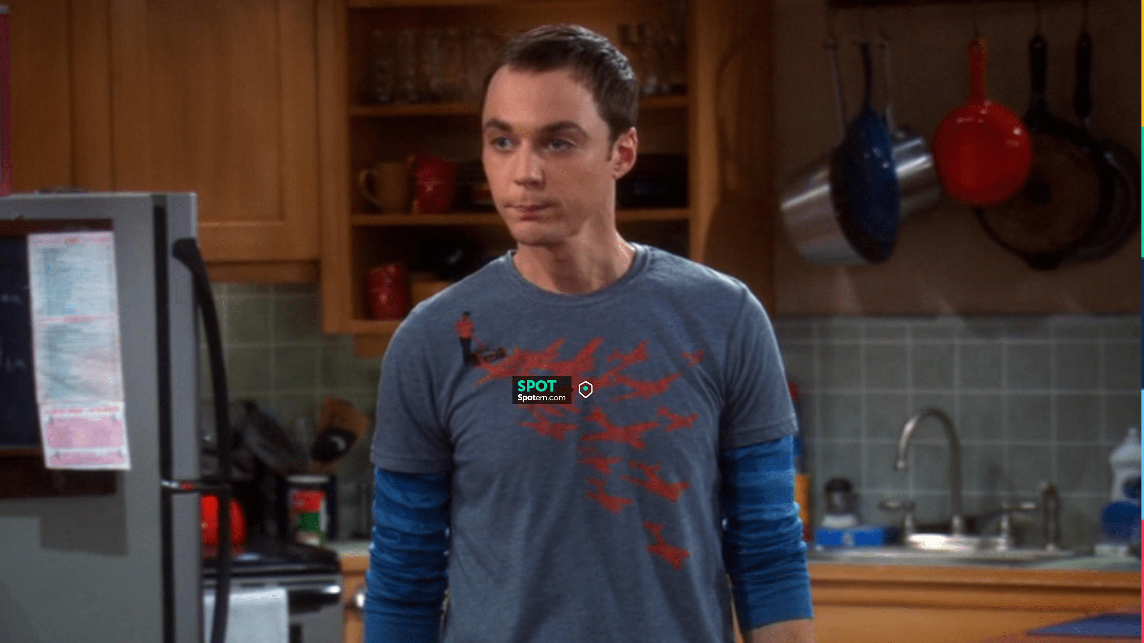 Mow-Em Down Airplanes Shirt worn by Sheldon Cooper (Jim Parsons) in The ...