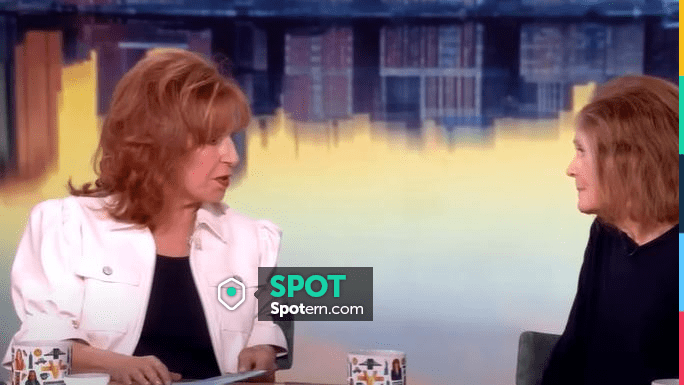 Cinq a Sept Holly Ruffle Faux Leather Jacket worn by Joy Behar as seen ...