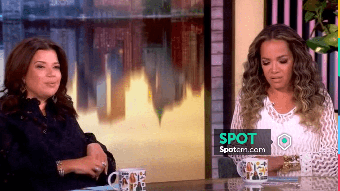 Altuzarra Jemmy Open Knit Long-Sleeve Midi Dress worn by Sunny Hostin ...