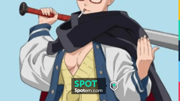 Chaqueta universitaria azul Seiko Ayase Dandadan usada por Seiko (voz) (Nana Mizuki) en Dan Da ...