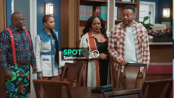 City Chic Norah Print Dress worn by Cora (Tamela Mann) as seen in Tyler ...