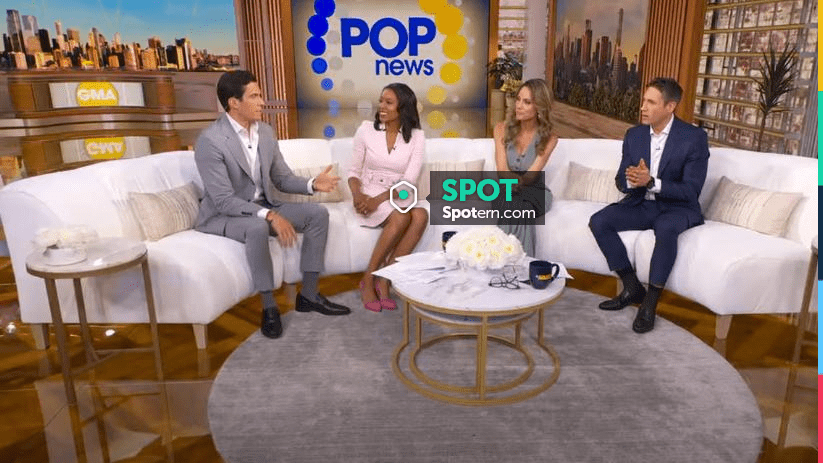 Karen Millen Forever Belted Waist A-Line Mini Dress worn by Rachel ...