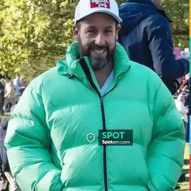 Happy Gilmore 2025 Adam Sandler Green Puffer Jacket of Happy Gilmore ...
