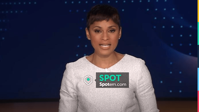 La robe Eaton Fold London portée par Jericka Duncan telle qu’elle est ...