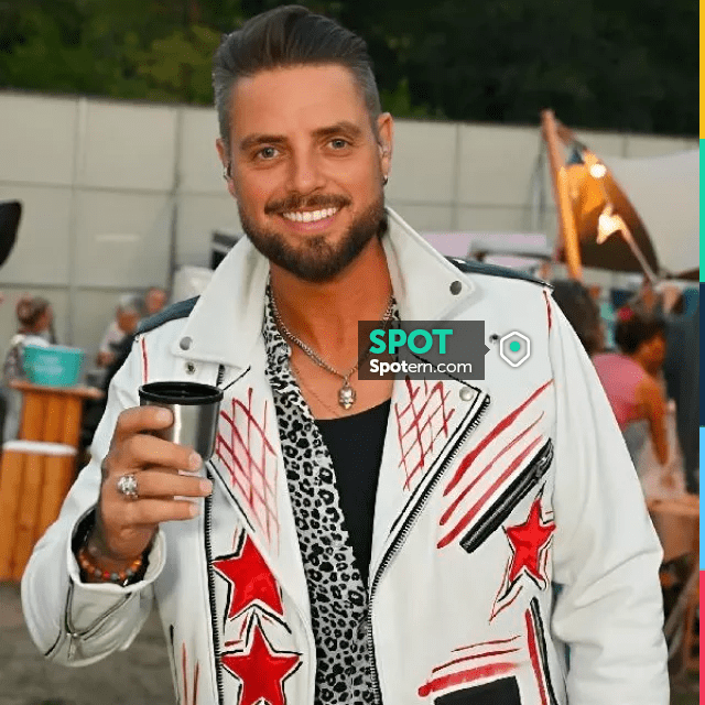 This White Leather Jacket worn by Keith Peter Thomas (Keith Duffy) In ...