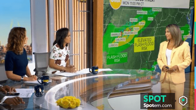 Maje Pyron Trousers worn by Ginger Zee as seen in Good Morning America ...