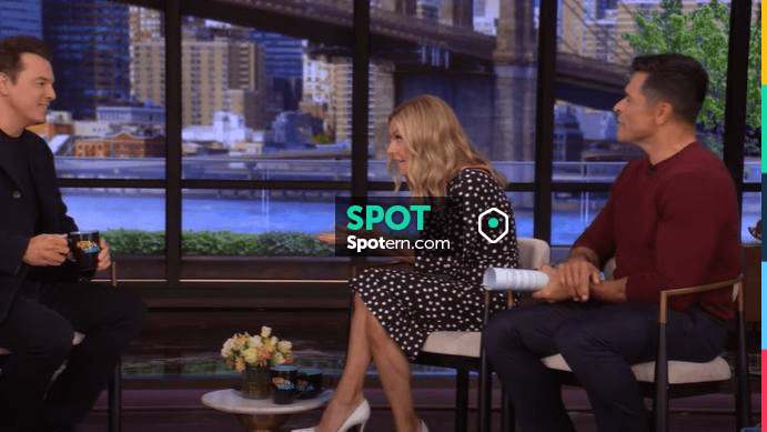 Dolce & Gabbana Polka Dot Cady Sheath Dress worn by Kelly Ripa as seen ...