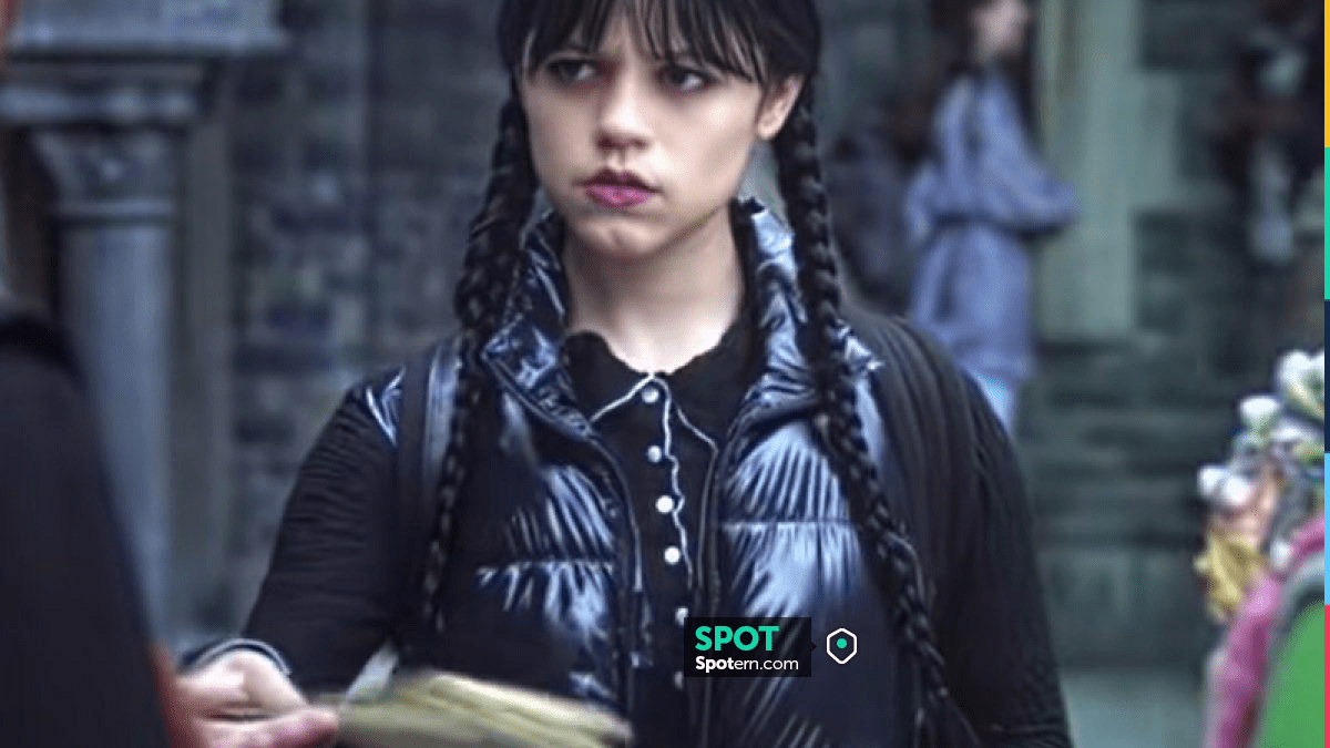 Wednesday S2 Jenna Ortega Black Puffer Vest of Wednesday Addams / Goody ...