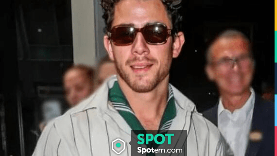 Fossil Present Fossil Dinner Stripe Shirt worn by Nick Jonas in ...