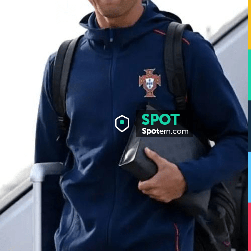 Blue Track Jacket worn by Cristiano Ronaldo in Portugal 2025 | Spotern