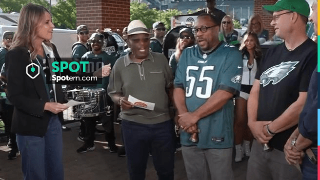 NFL x Veronica Beard Philadelphia Eagles Dickey Jacket worn by Savannah ...