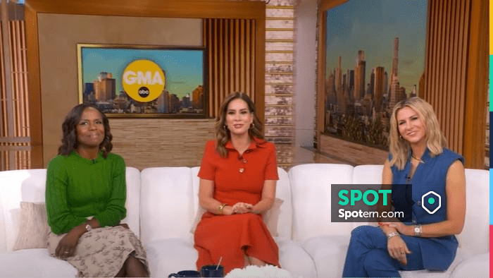 Veronica Beard Amika Stretch Cotton Vest worn by Laura Rutledge as seen ...