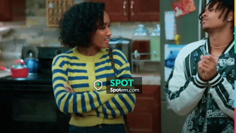 Levi's Cat Cardigan worn by Chilecia (Aria Celeste Castillo) as seen in ...