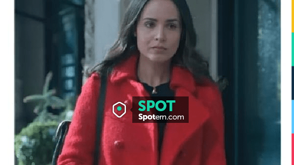 The Life List Sofia Carson Red Peacoat worn by Alex Rose (Sofia Carson ...