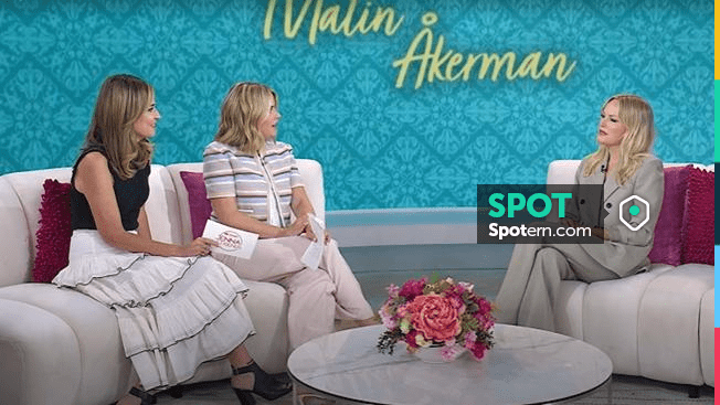 Lily Silk Double Breasted Lapel Blazer worn by Malin Åkerman as seen in ...