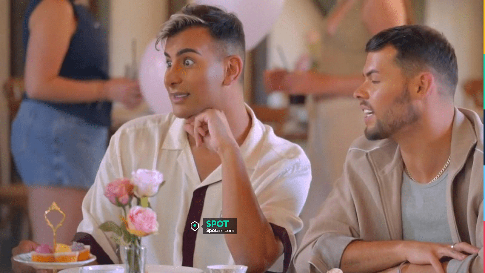 Conjunto de contraste cuadrado Asos Co Ord usado por Junaid Ahmed como ...