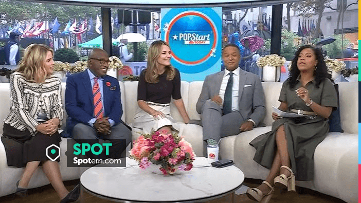 Staud Lena Skirt worn by Jenna Bush Hager as seen in Today on September ...