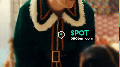Green Shearling Christmas Coat worn by Elf (Andrew Hollinger) in Film ...