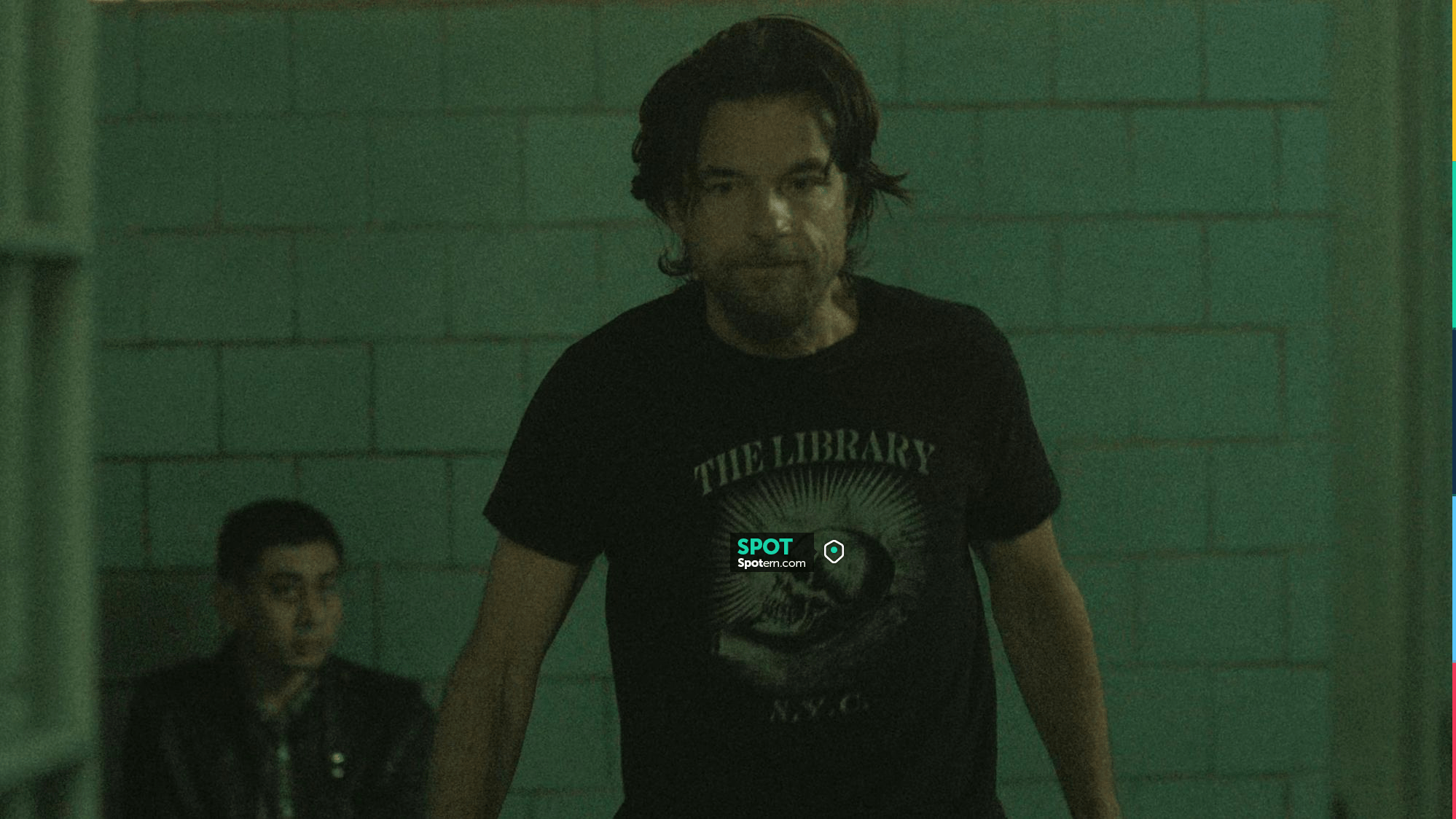The Library N.Y.C. Skull T-Shirt worn by Vince Friedken (Jason Bateman ...