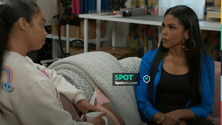 L'Agence Cameron Shirtdress worn by Dani Dupree (Karla Cheatham Mosley ...