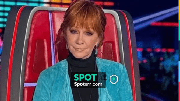 Reba McEntire The Voice S28 Blue Fringe Jacket worn by Reba McEntire as ...
